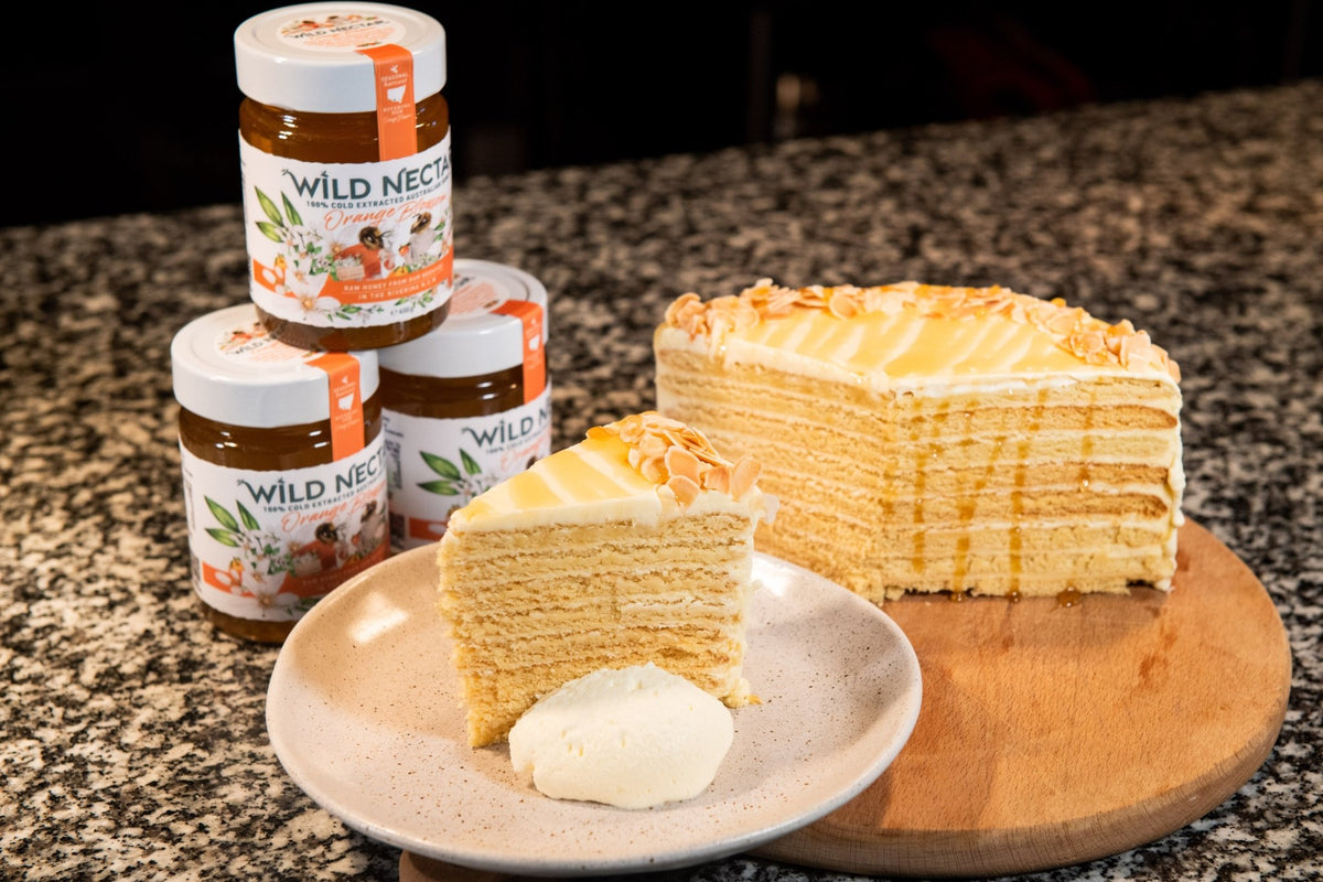 Limone Dining’s Layered Honey Cake – Wild Nectar Honey